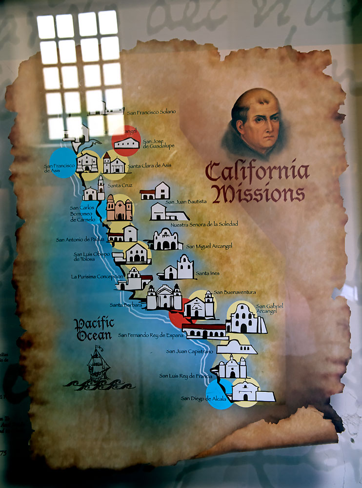 California Mission Map California Missions (HT Map) | History Today